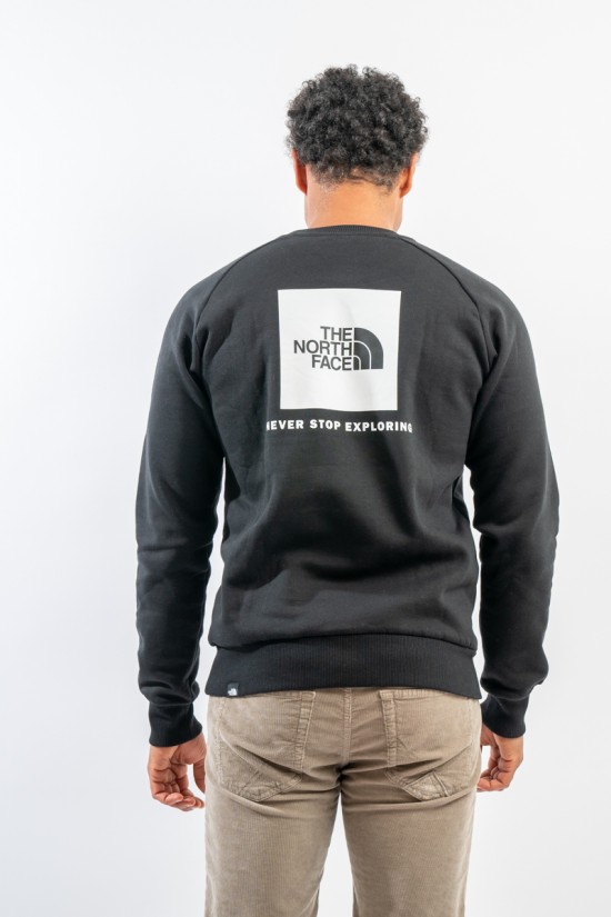 Crew neck sweatshirt THE NORTH FACE M raglan redbox crew NF0A4SZ9 Size S Color TNF BLACK - Livio ...