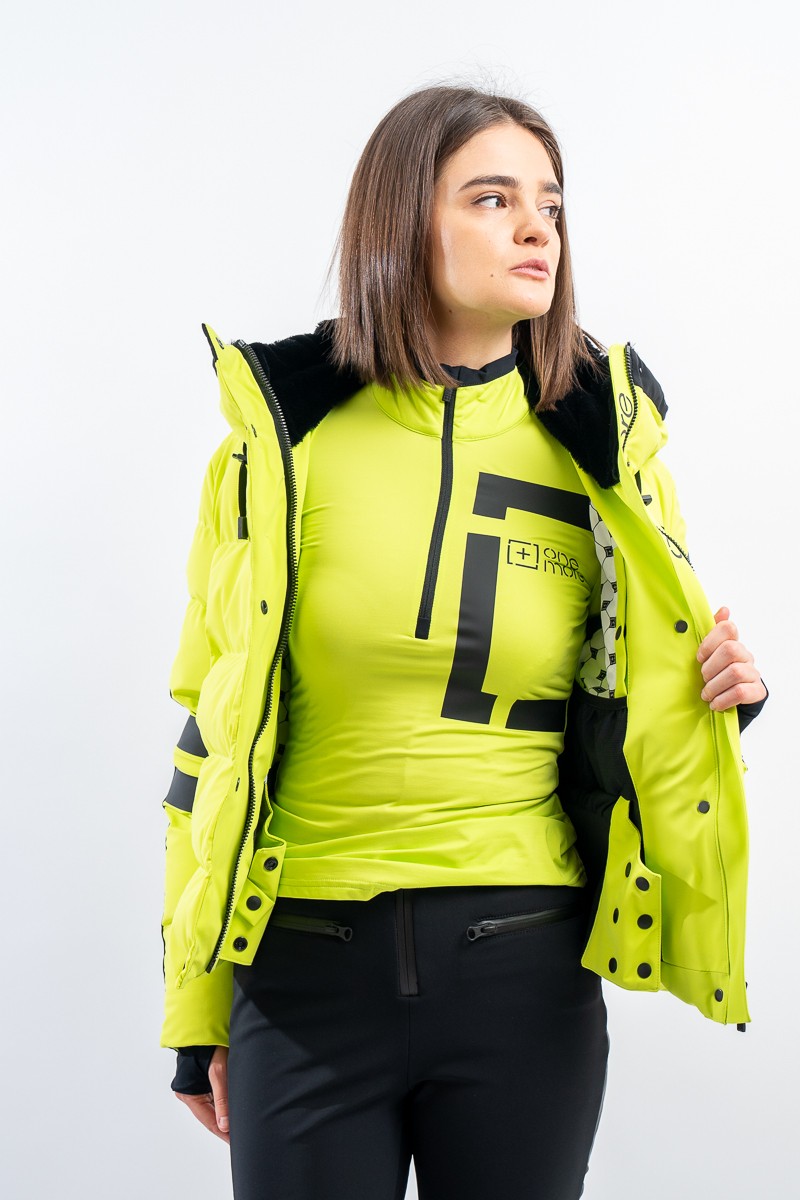 Giacca sci One More 211 eco down jacket 0D211BS Taglia XS Colore BEAT/BLACK/BLACK - Livio Sport