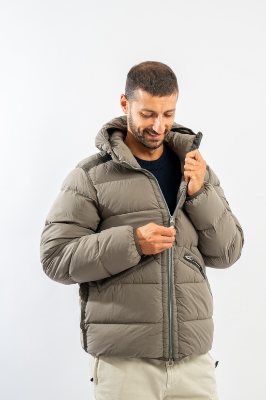 Down jacket Stone isalnd real down jacket RDS 43128 Size L Color WALNUT - Livio Sport